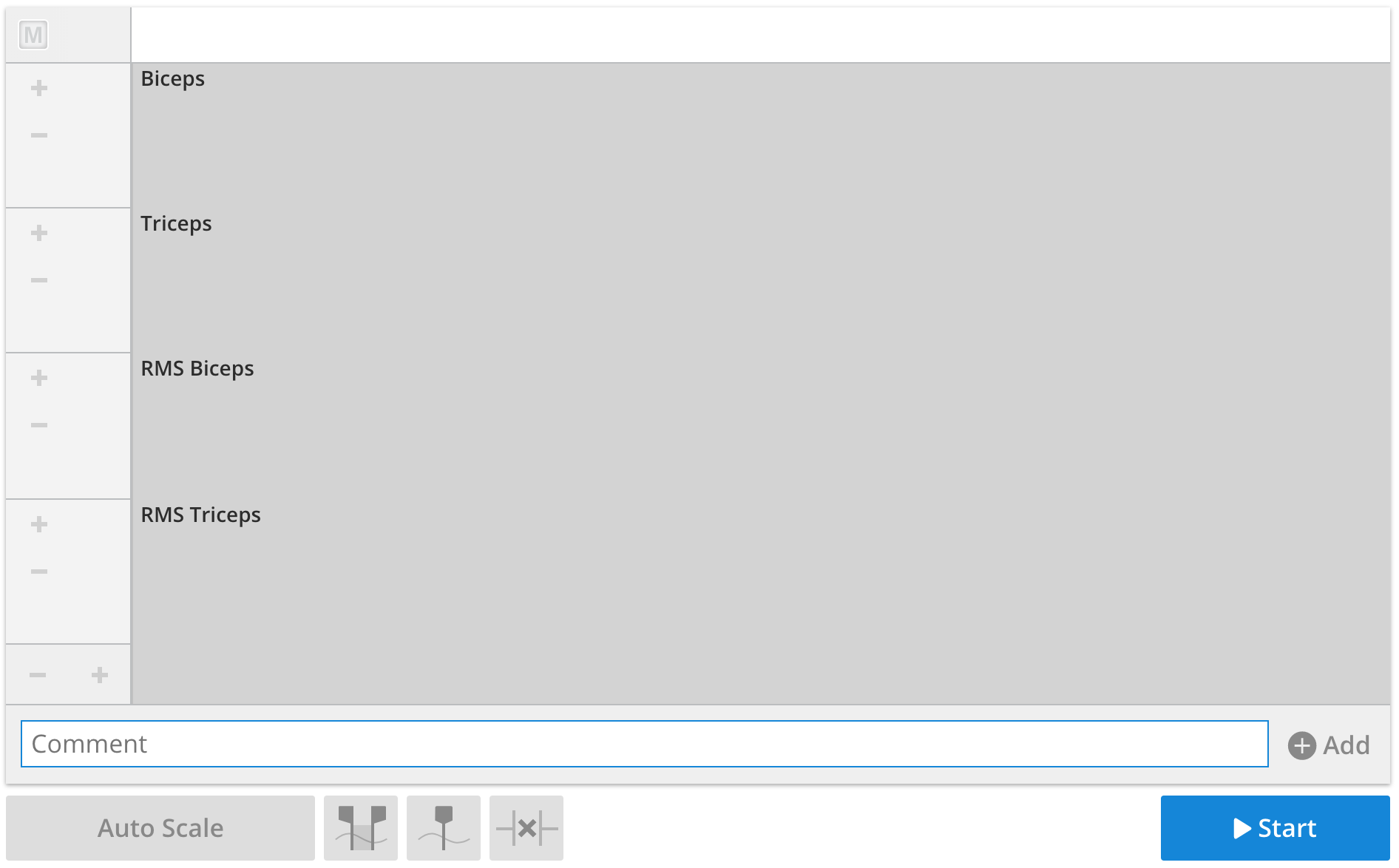 Settings for Sampling Panels in Lt - 2-channel EMG | ADInstruments